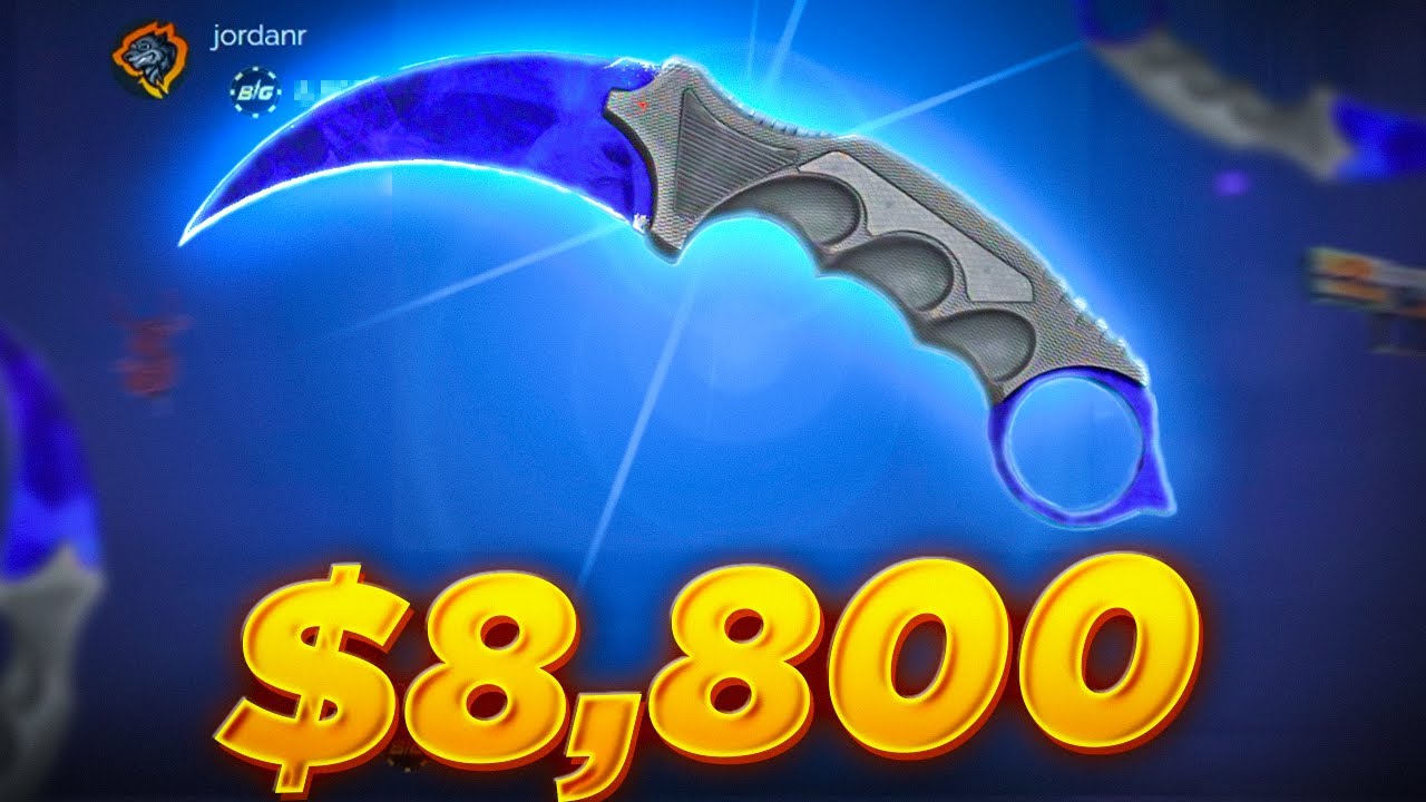 I Unboxed This INSANE Karambit SAPPHIRE in a Case Battle?! *$8,800 SKIN ...