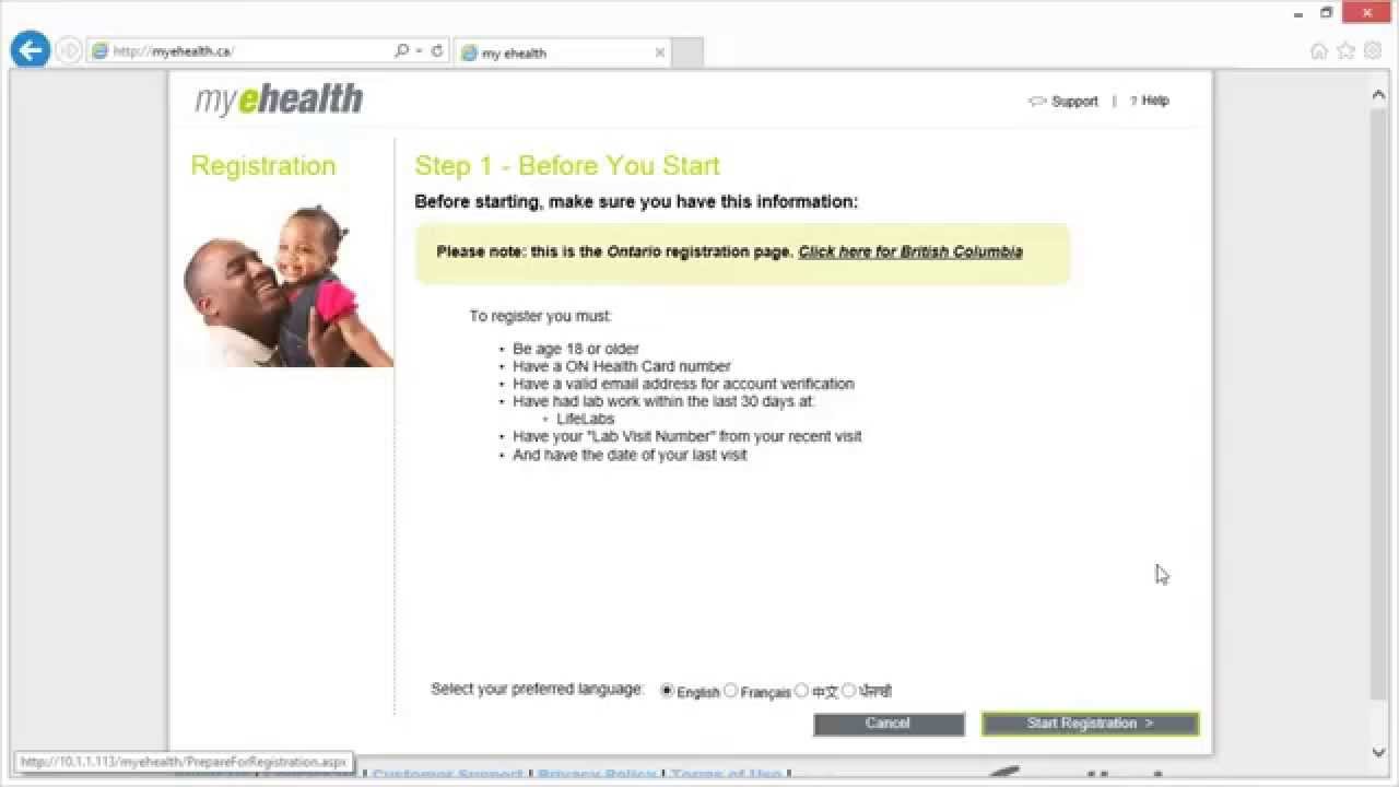 Excelleris my ehealth Demo - Ontario - YouTube