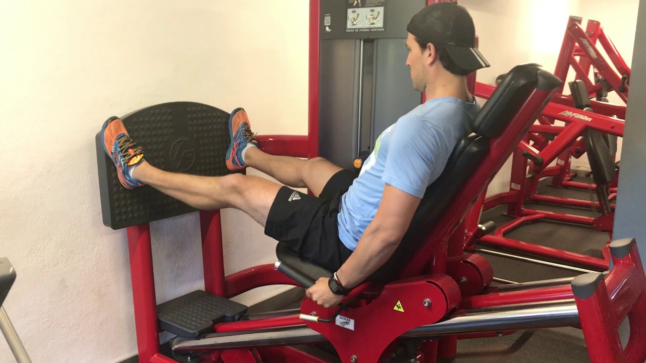 wide stand leg press - YouTube