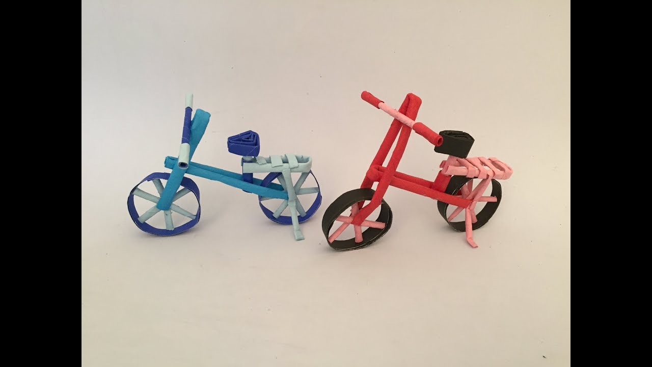 折纸 自行车 origami bicycle พับกระดาษ จักรยาน 종이 접기、折り紙、 оригами 、Paper art ...