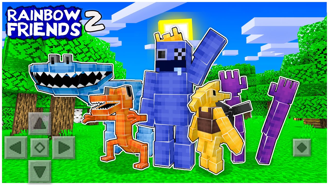 ADDON RAINBOW FRIENDS Chapter 2 MINECRAFT - YouTube