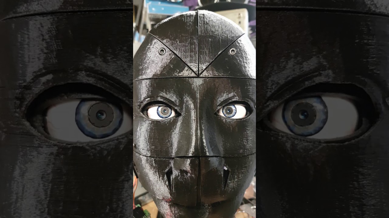 Completely redesigned eyes for InMoov robot - Independant Eye Movements ...