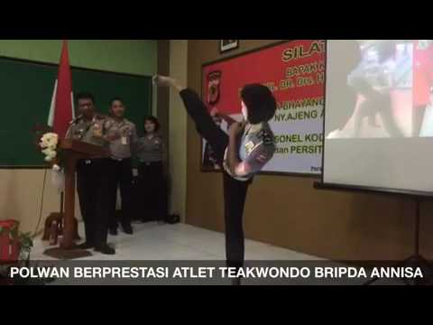 Polwan Berprestasi Atlet TaeKwonDo Bripda Annisa