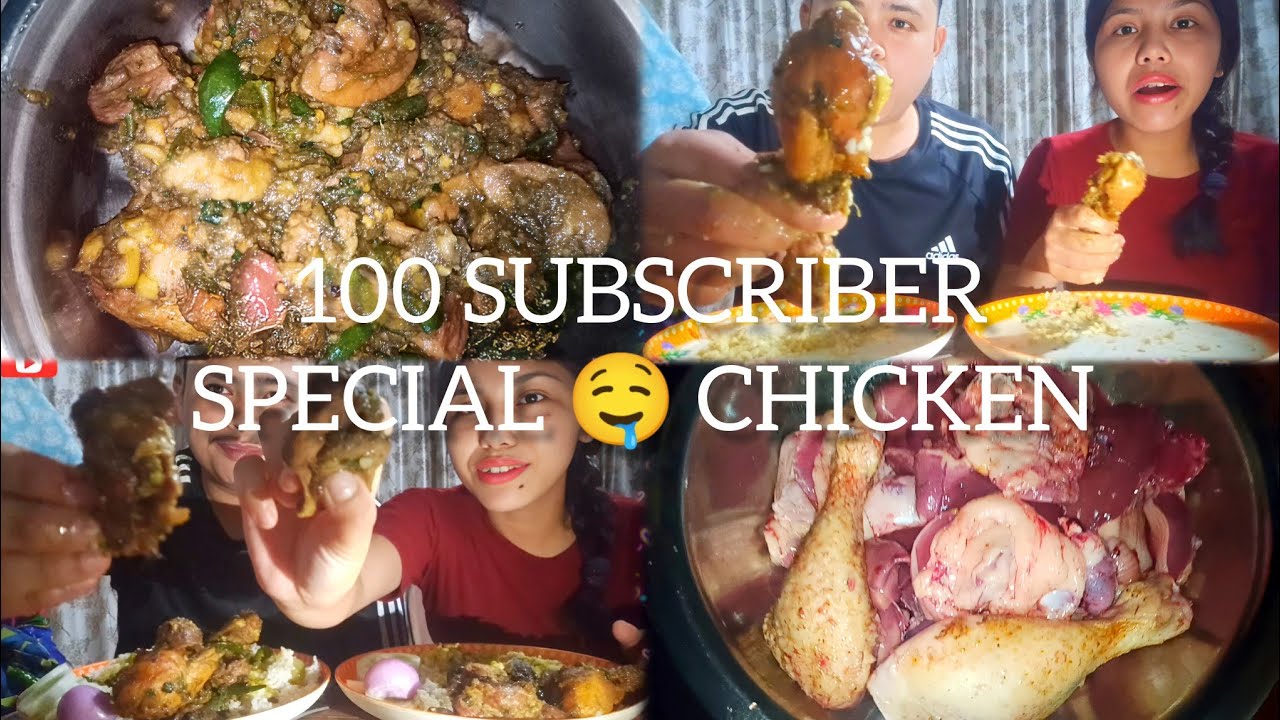 100 SUBSCRIBER special 🤤 Chicken Kapa / Garo Mukbang / Couple Mukbang ...