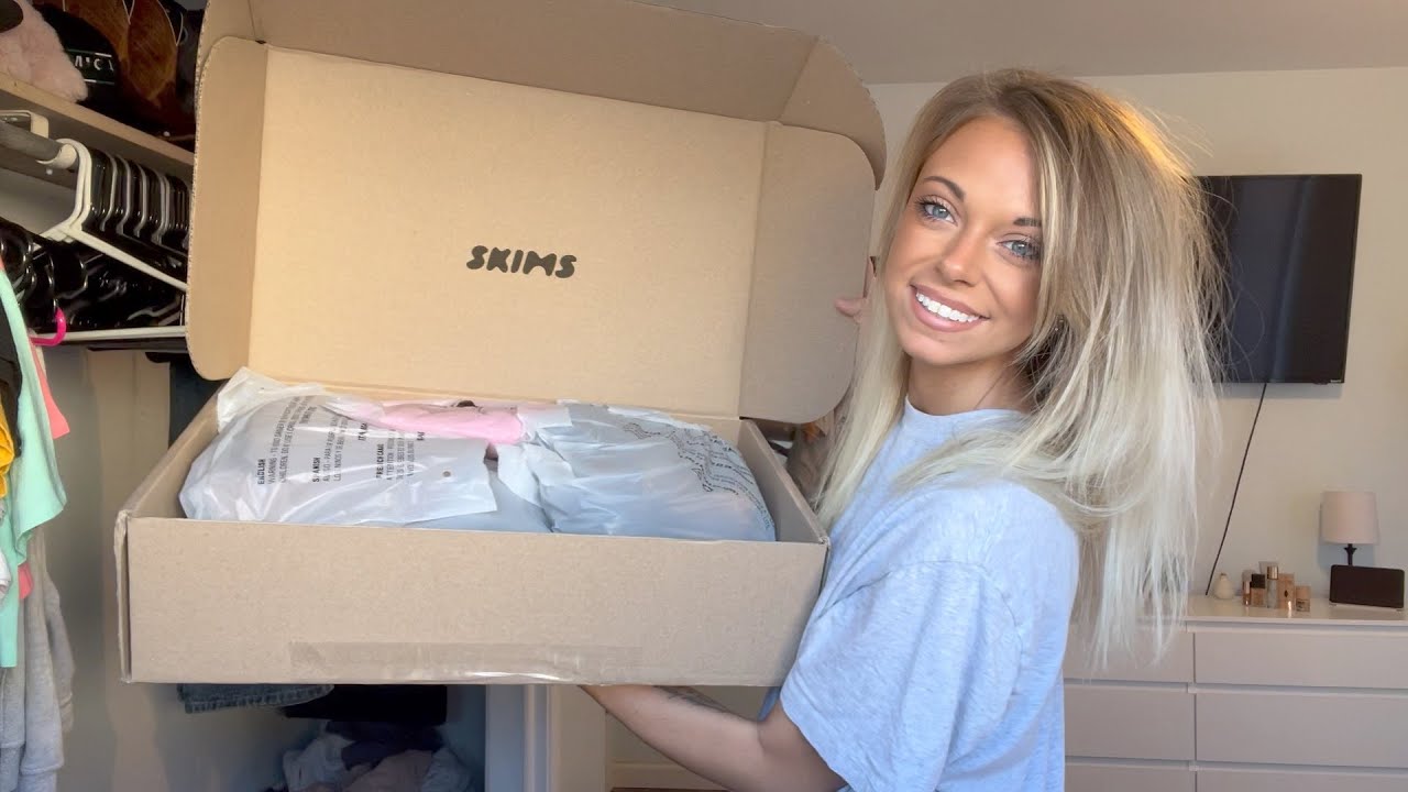 SKIMS APPAREL COLLECTION AND TRY ON - YouTube