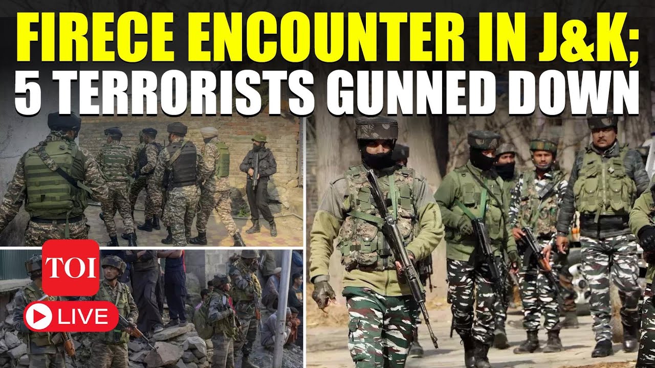 J&K: Fierce Gunbattle Underway In Kulgam; Five Terrorists Killed | Two ...