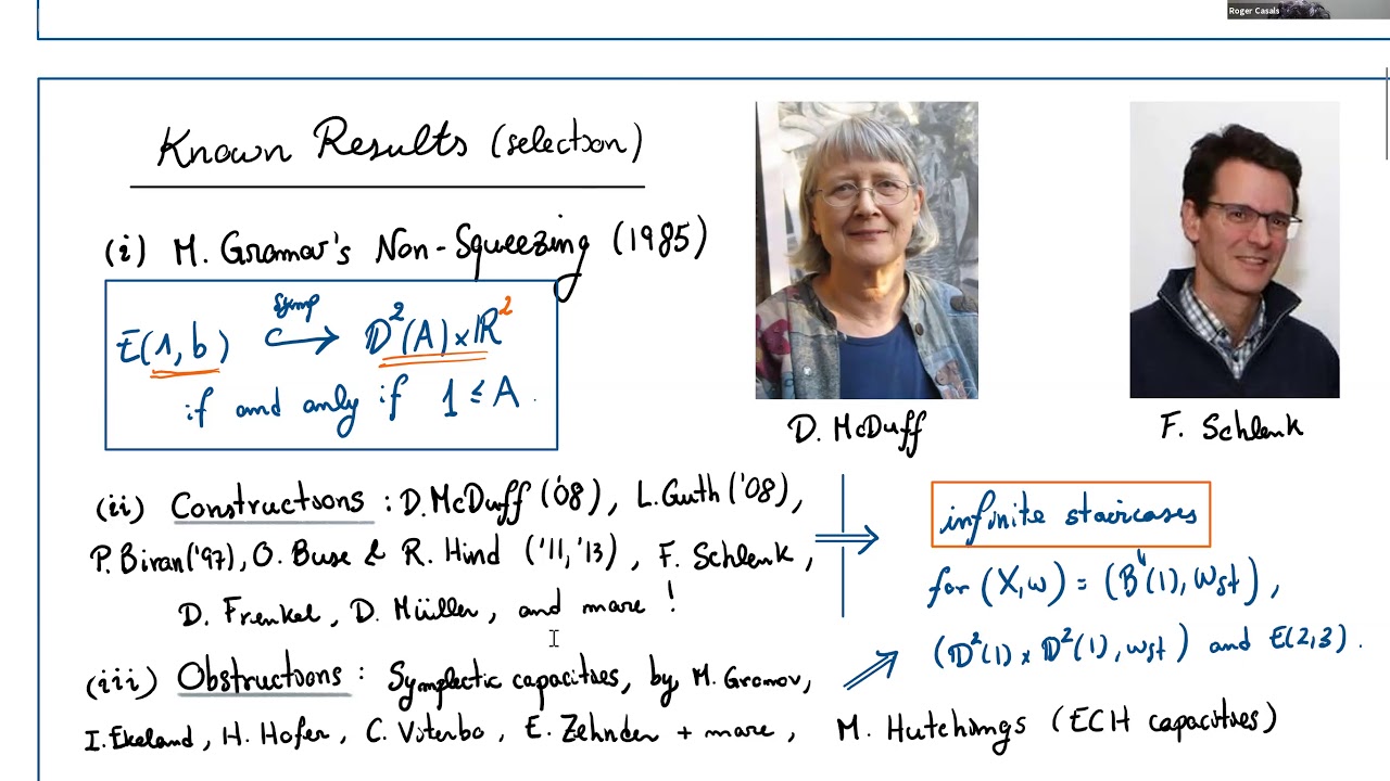 Roger Casals: Sharp Ellipsoid Embeddings and Toric Mutations - YouTube