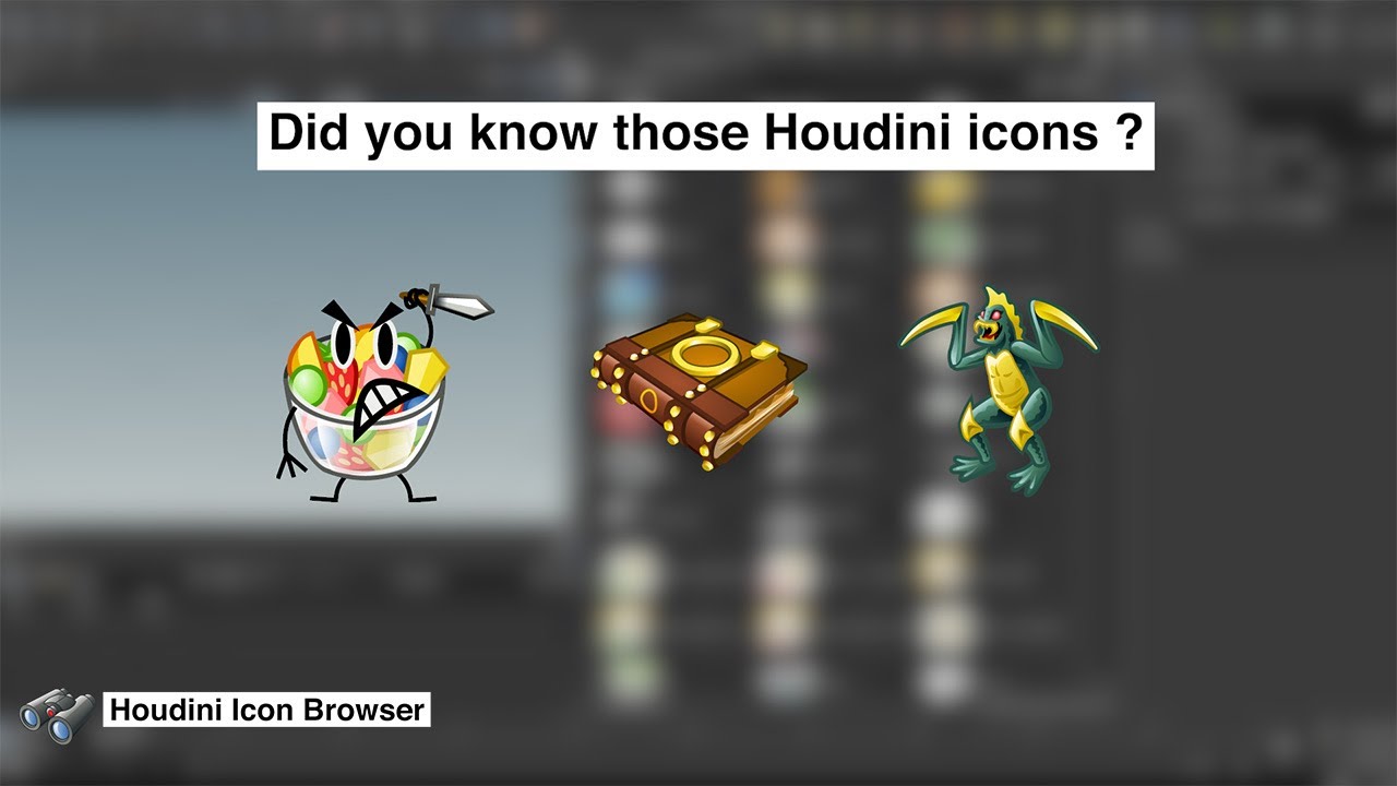 Houdini Icon Browser - Features - YouTube