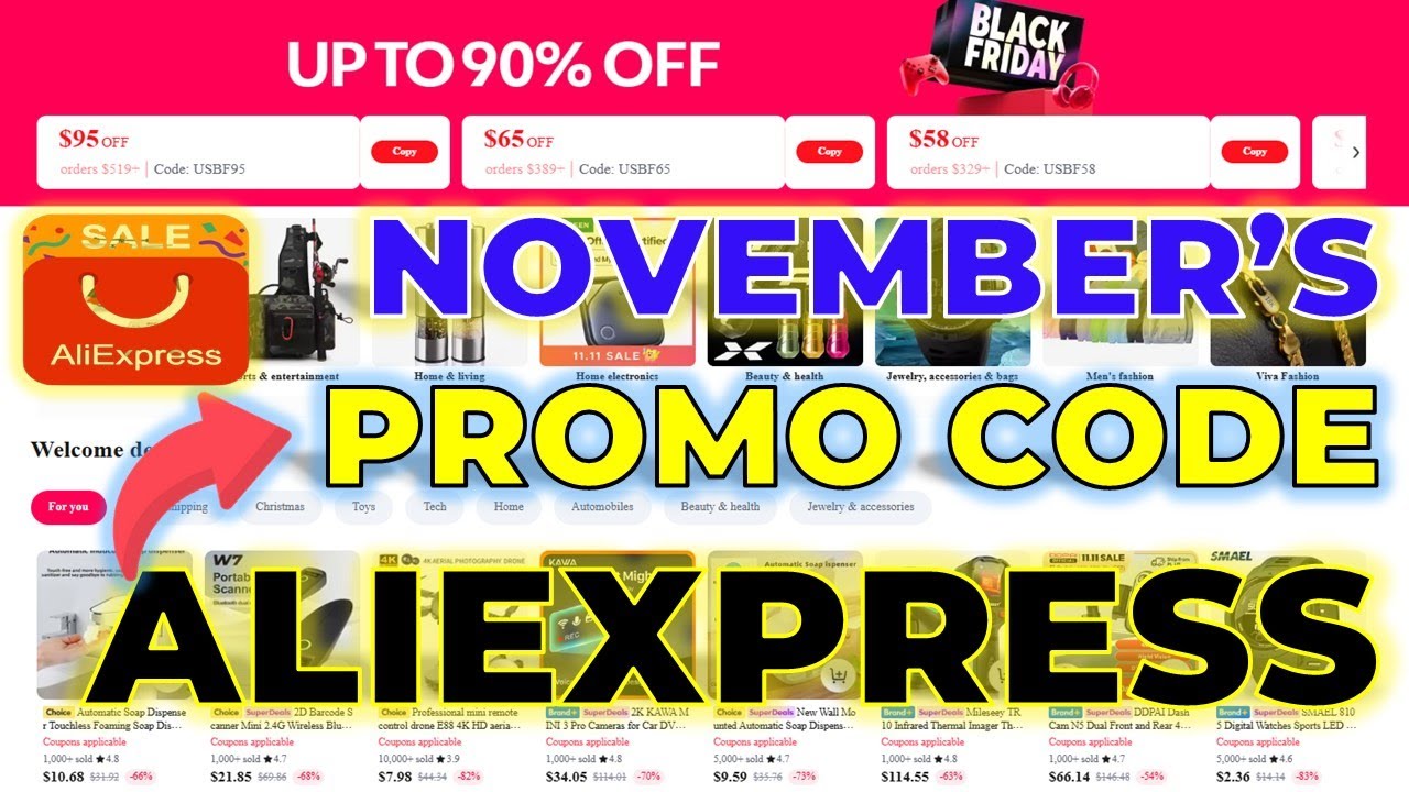 AliExpress Promo Code Black Friday Sale in November 2025 | Unmissable ...