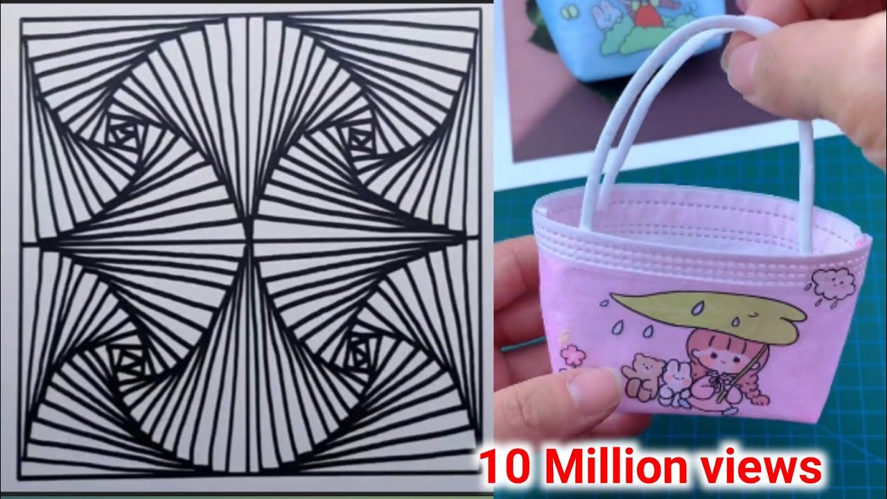 Amezing crafts | pipe cutting and paper design crafts | 5 minutes ...