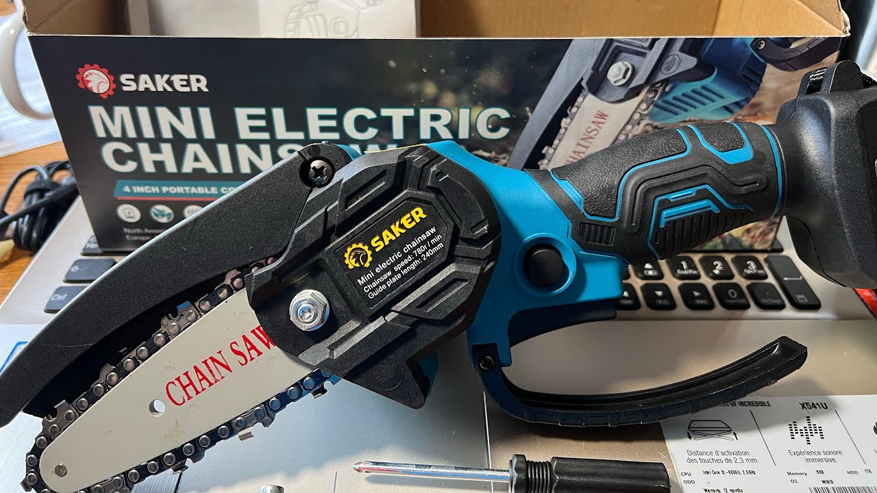 Saker Mini Electric Chainsaw (review) - YouTube