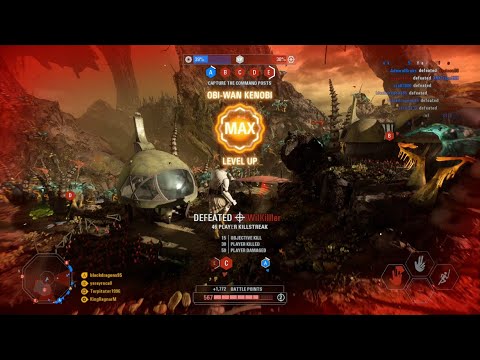 Star Wars Battlefront 2 MAX Level Obi-Wan Kenobi gameplay - YouTube
