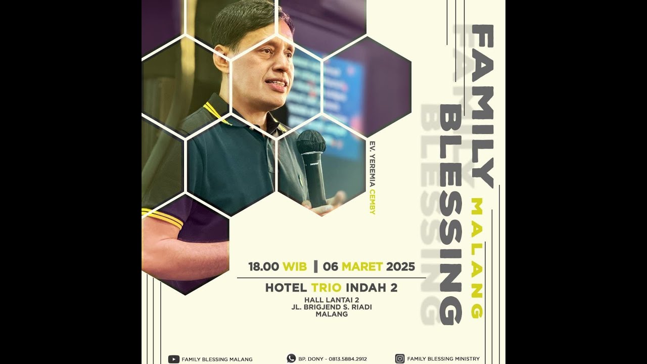 Family Blessing Malang 6 MARET 2025 - YouTube