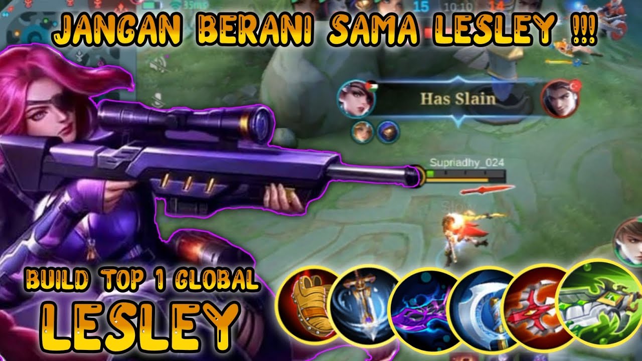 TUTORIAL CARA BERMAIN LESLEY MOBILE LEGENDS, FANNY MASAH BUFFNYA DI ...