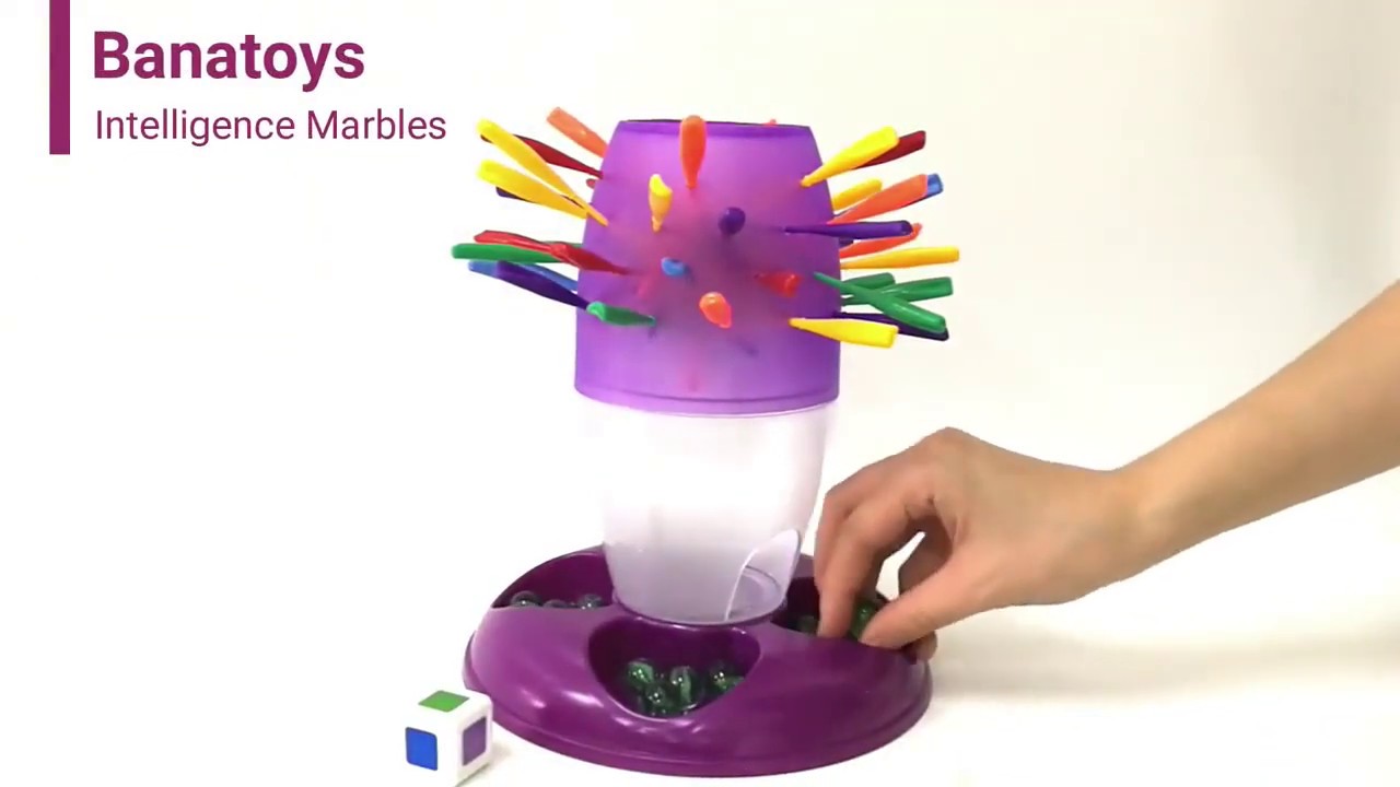 Trick stick marble glass table game board for children - YouTube