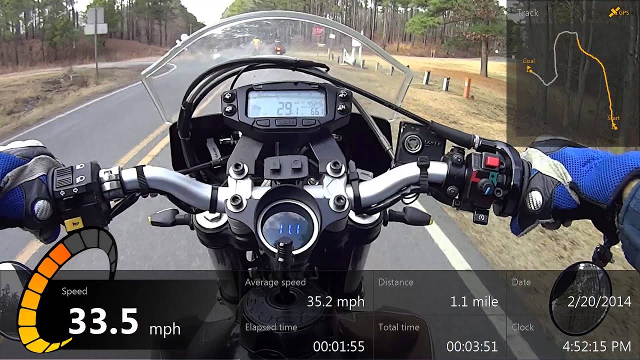 DR650 Ecotrons EFI ride part 3 with data and map - YouTube