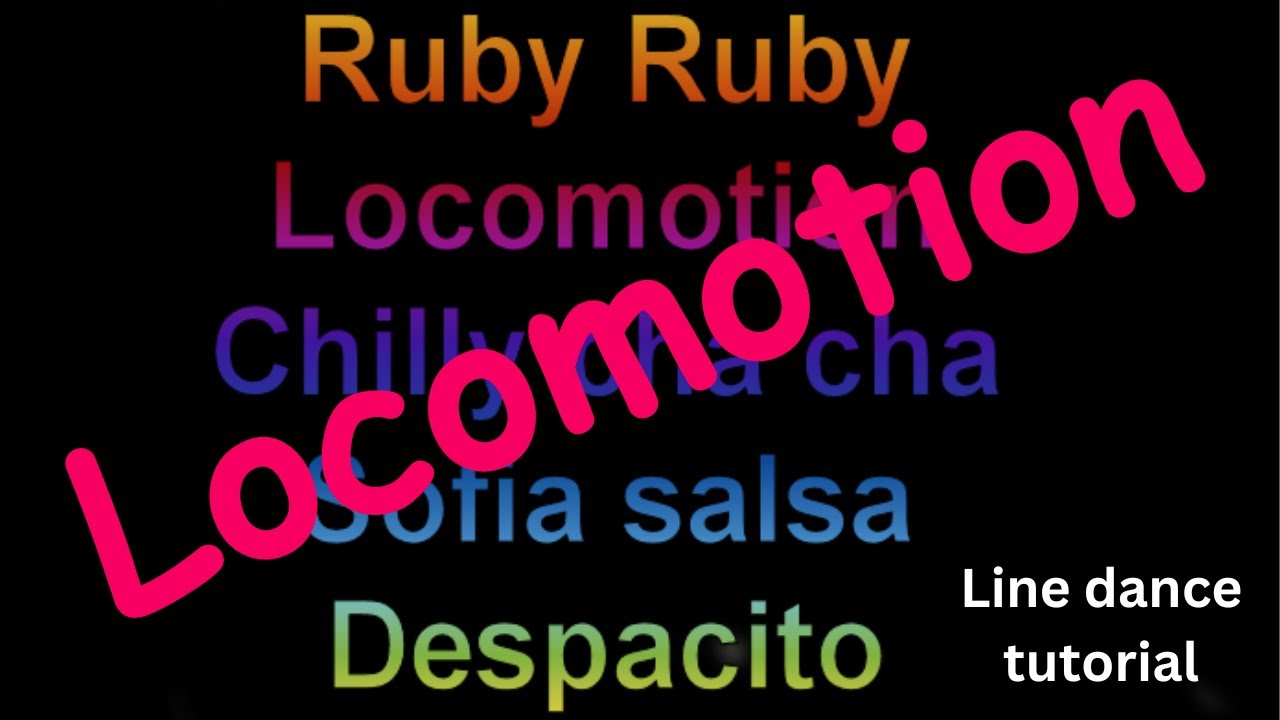 Locomotion, line dance tutorial - YouTube