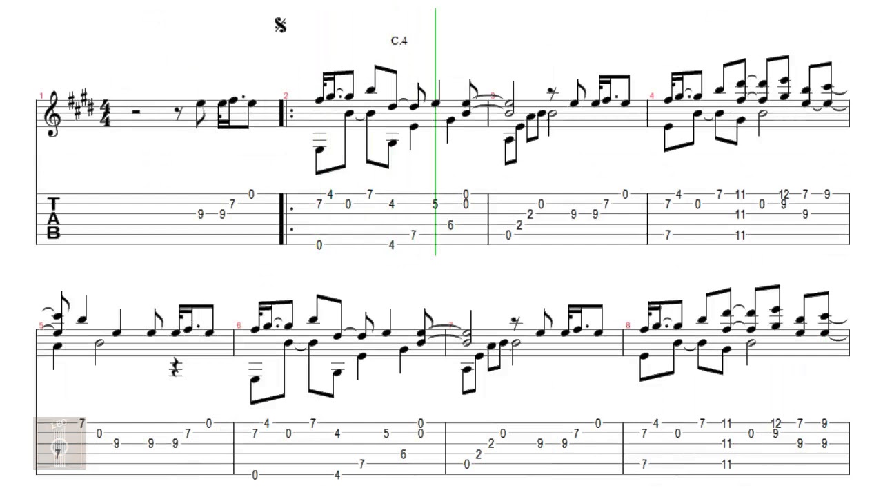 May be - Yiruma - Tab guitar solo - YouTube
