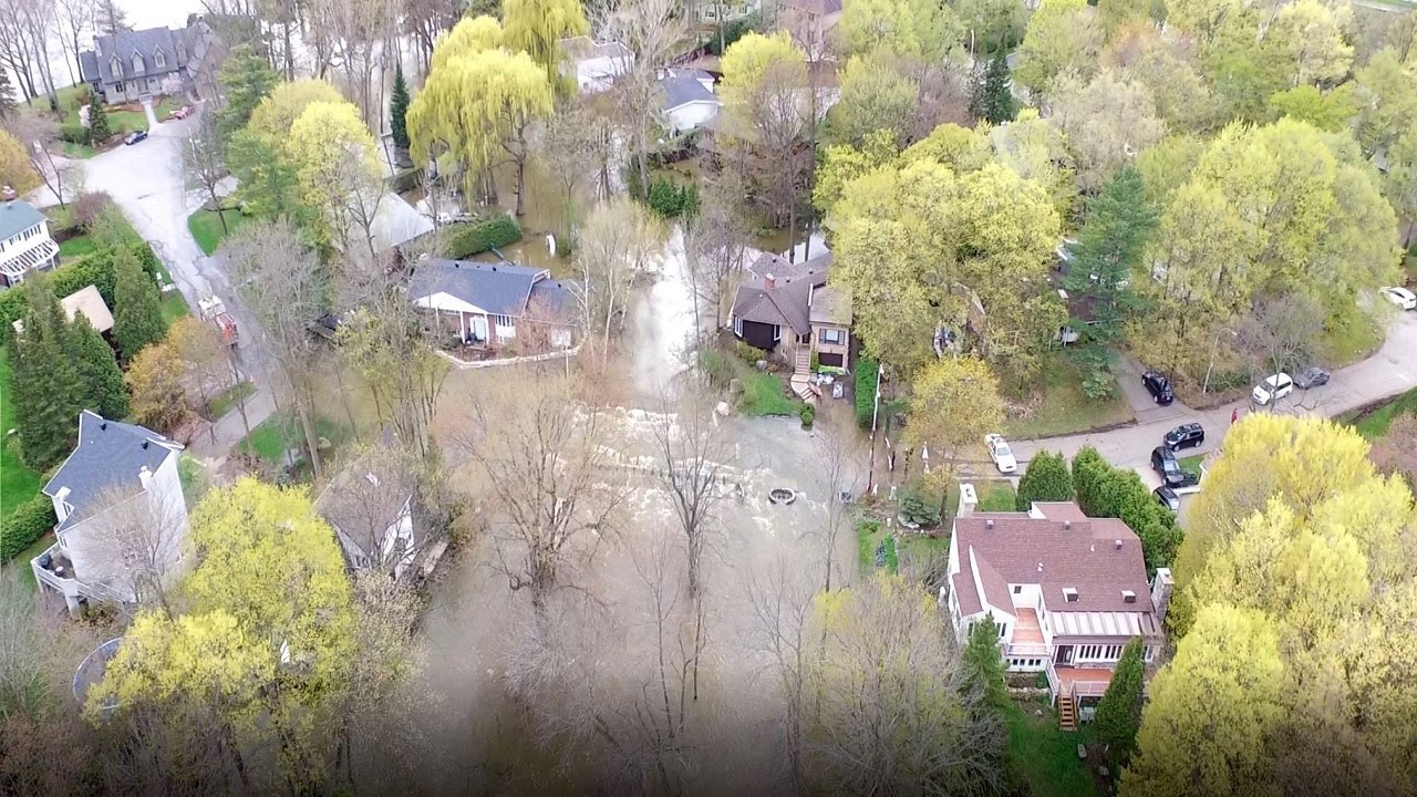 Inondations Laval, île bizard et Saint-Eustache - YouTube