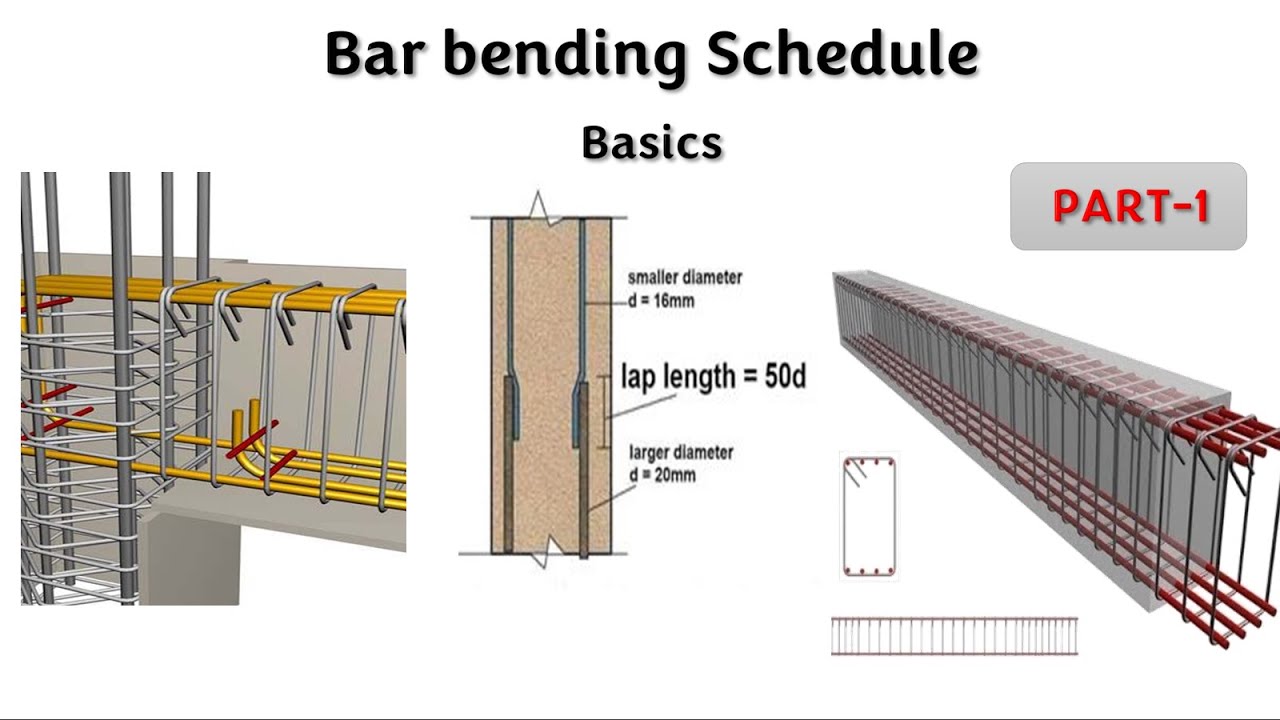 Bar bending schedule | Basics of Bar bending schedule |How to calculate ...