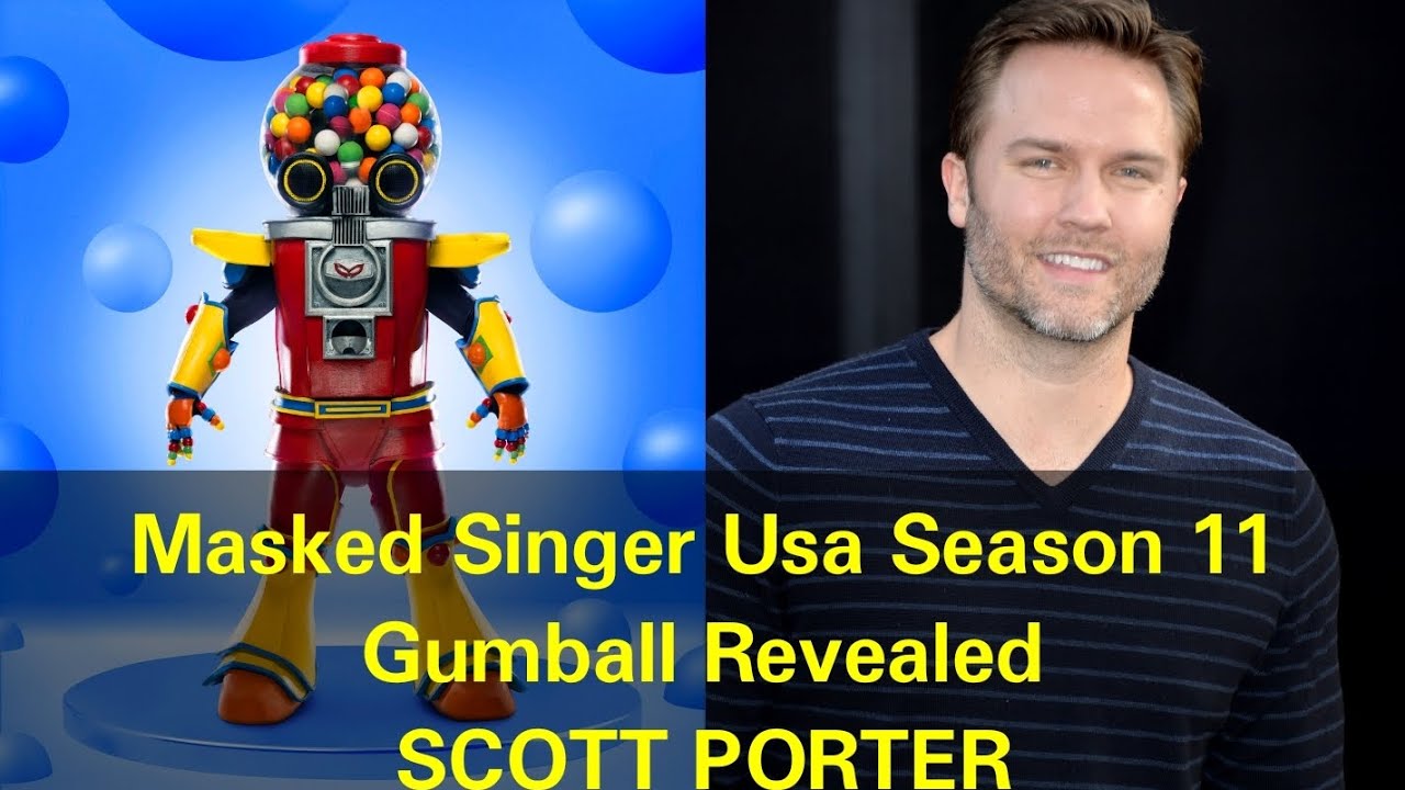 Masked Singer Usa Season 11 - Gumball Revealed - Scott Porter - YouTube