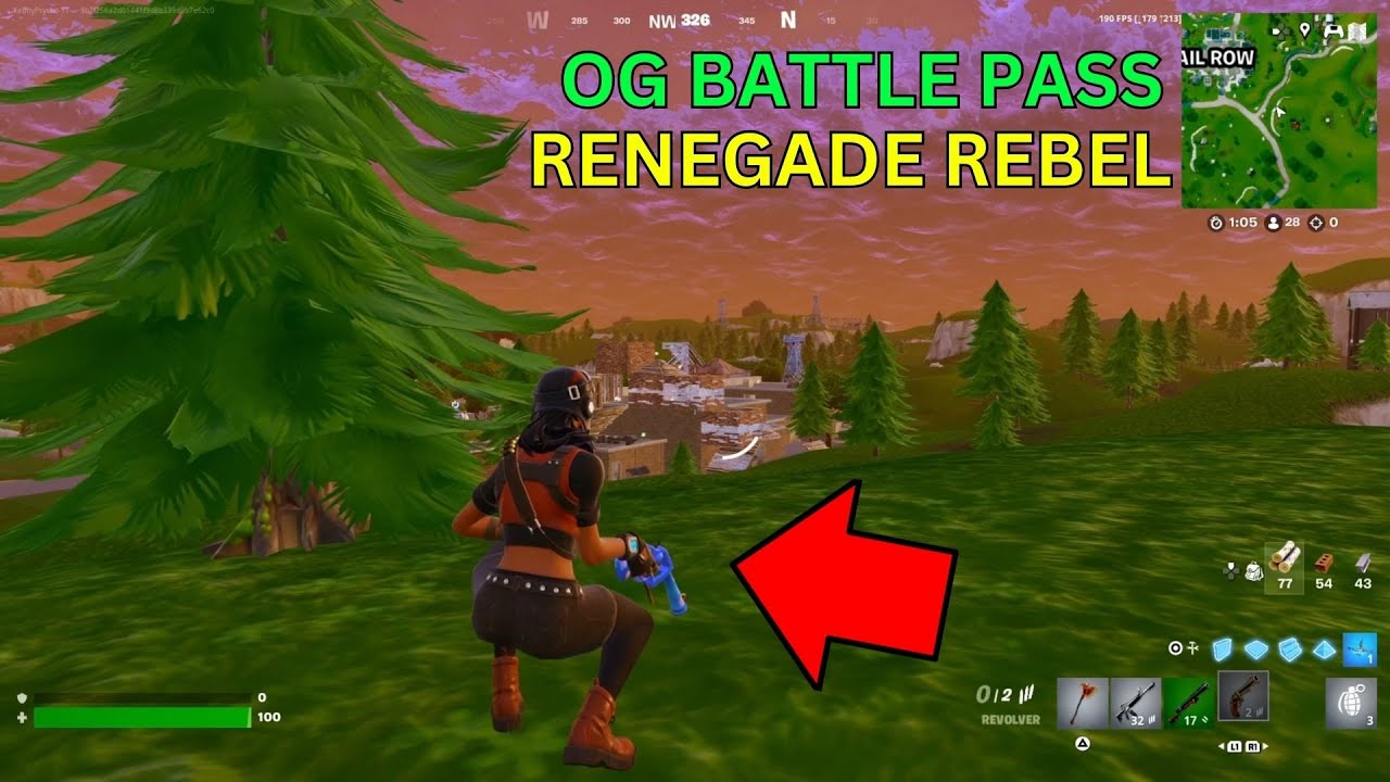 Fortnite "RENEGADE REBEL" SKIN Gameplay SHOWCASE (Fortnite OG BATTLE ...
