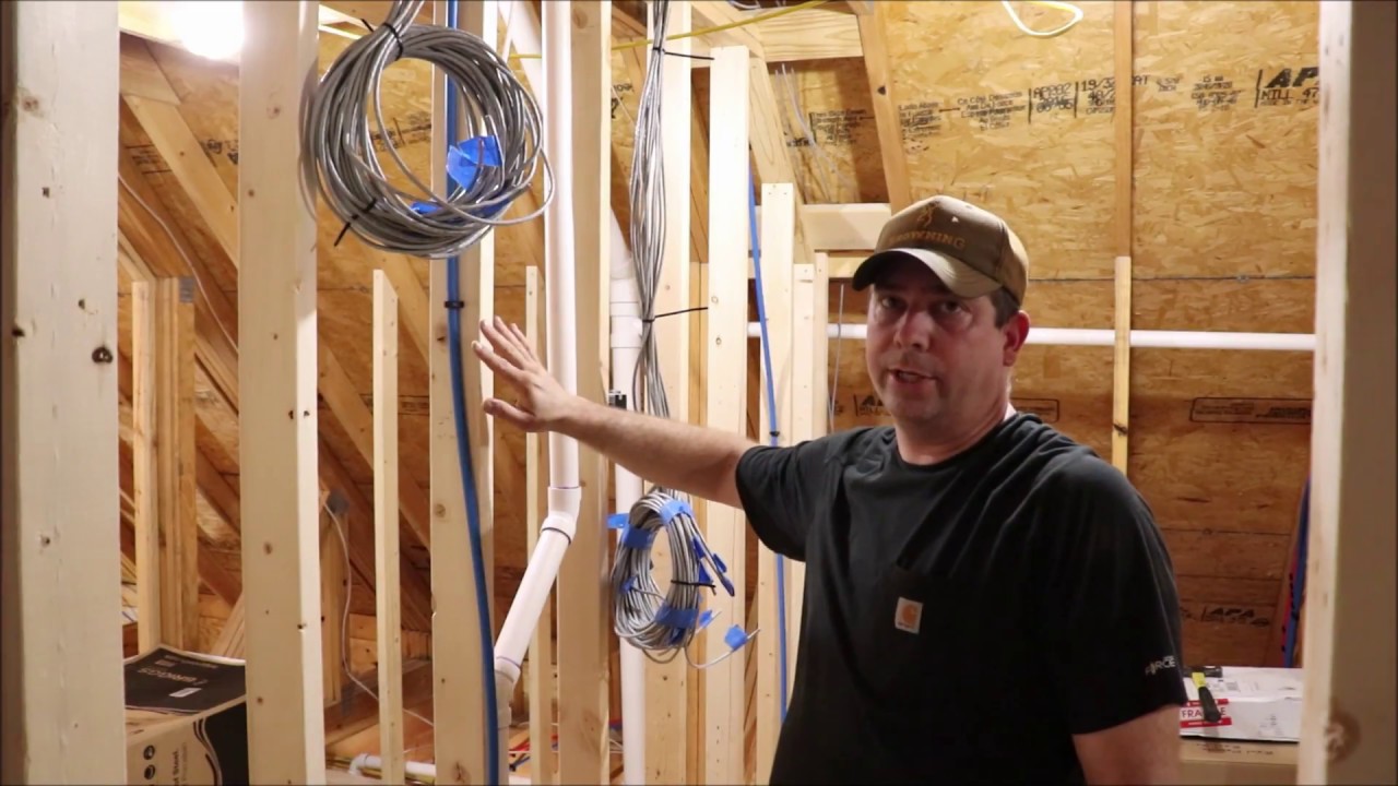 Building My Own Home: Episode 110 - Roughing in the Lan and Security ...