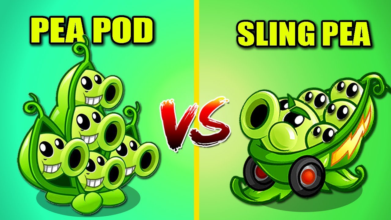 PEA POD vs SLING PEA - Who Will Win? PvZ 2 Battlez Plant Max Level ...
