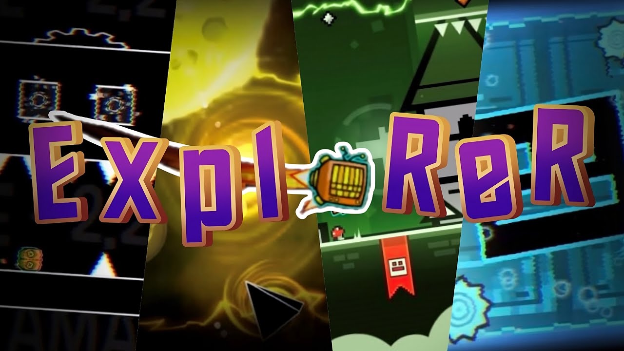 Mi primer nivel de Geometry Dash 2.2 - ExploReR - GeomTer (me) 🪐🫠 - YouTube