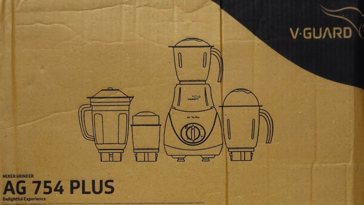 V-GUARD MIXER GRINDER #AG 754 PLUS 750WATT #unboxing #review # ...