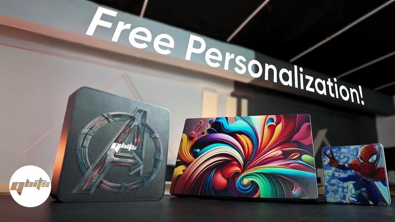 Personalize Your Qbits Laptop & Mini PC with Colorful Designs | Without ...