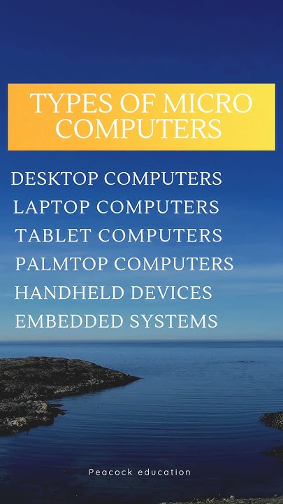 Types of Micro computer! - YouTube