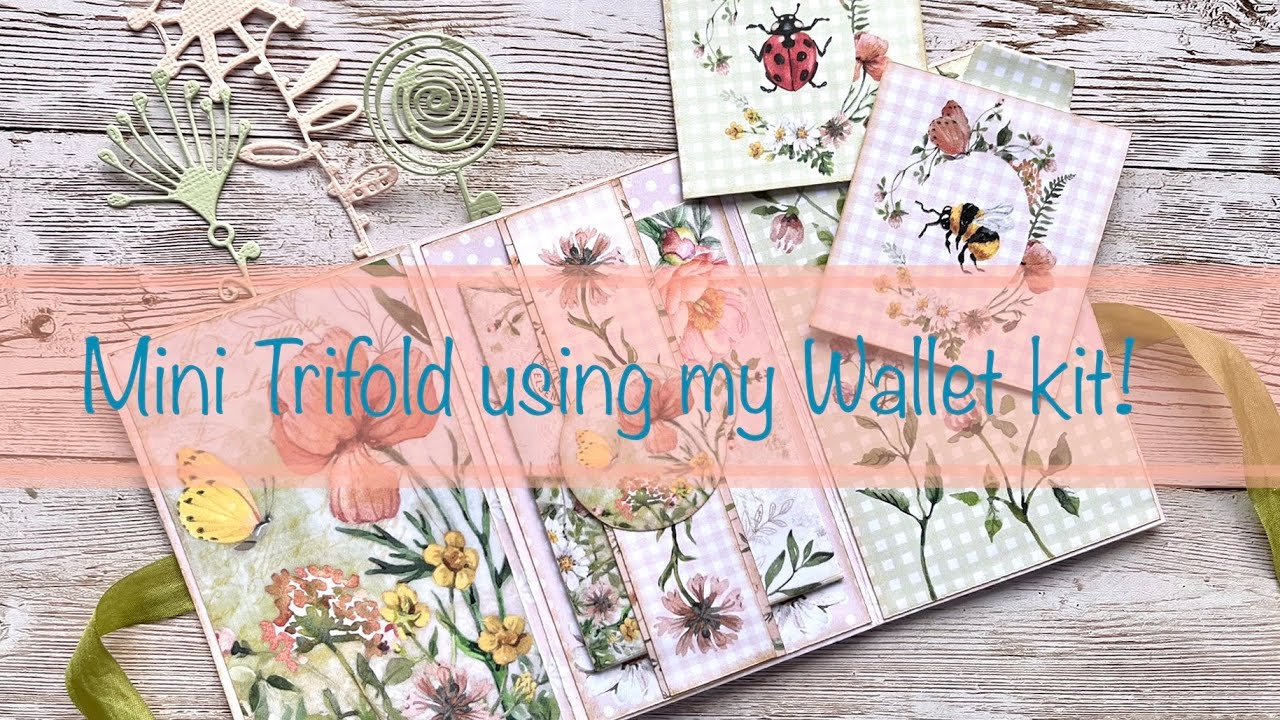 Mini Trifold using my Wallet Kit! - YouTube