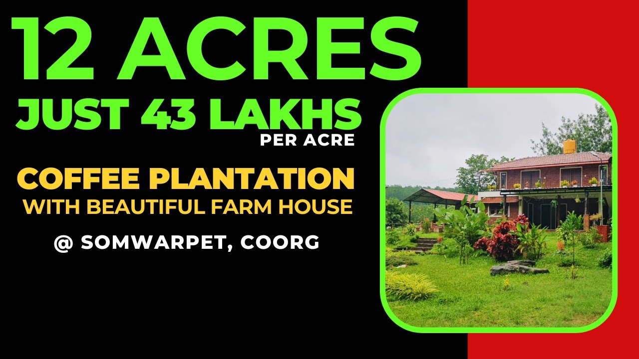 12 ACRES | COFFEE PLANTATION | WITH FARM HOUSE | SOMWARPET | 43 LAKHS ...