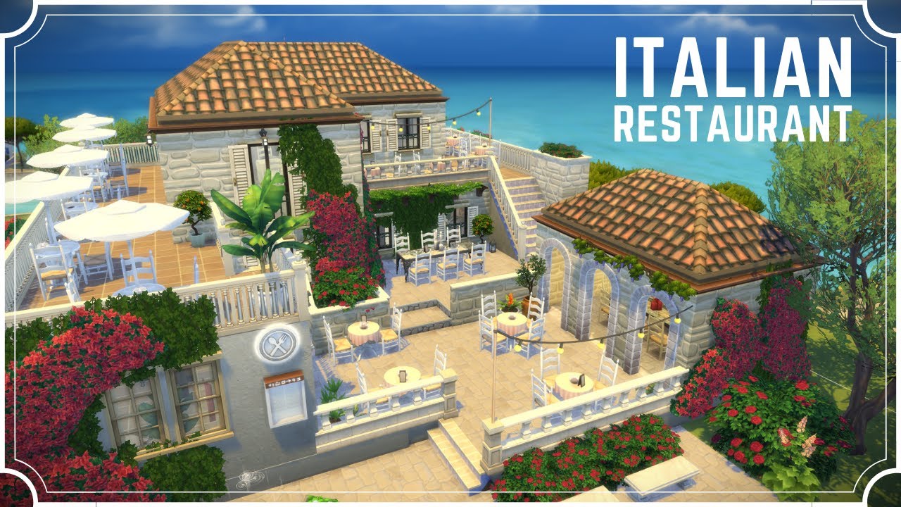 Italian Restaurant in Tartosa | Sims 4 Speed Build - YouTube