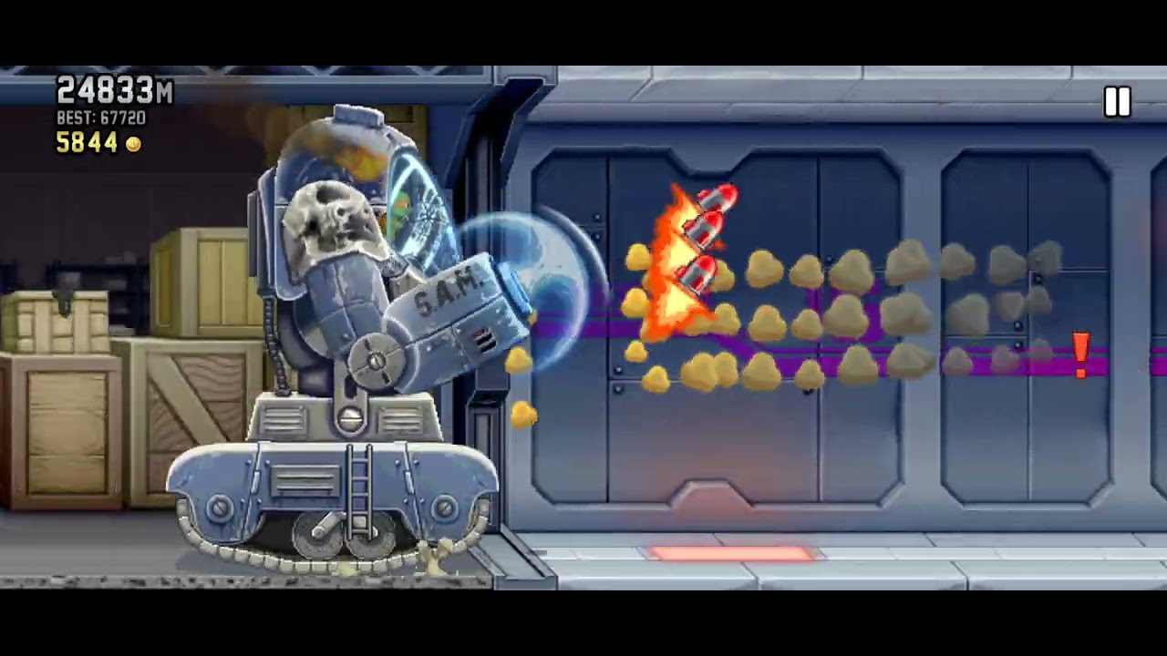 Jetpack Joyride SAM Gameplay 34 - YouTube