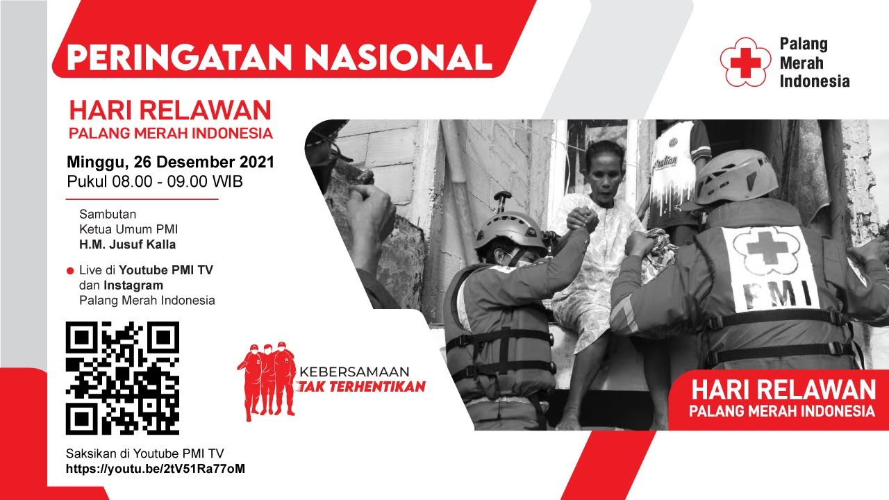 LIVE : Peringatan Hari Relawan PMI 2021 - YouTube