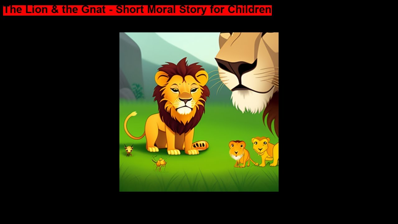 The Lion and the Gnat Short Moral Story for Children - YouTube