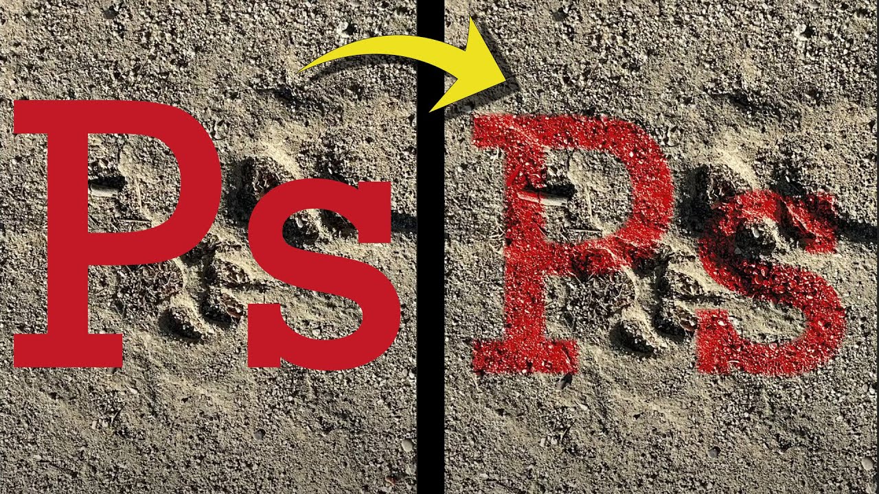 How to Add Text on a Surface using Displacement Map in Photoshop - YouTube