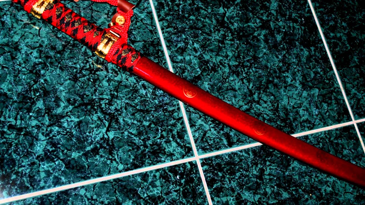 Tachi Sword (with Red Sword Sleeve) - YouTube