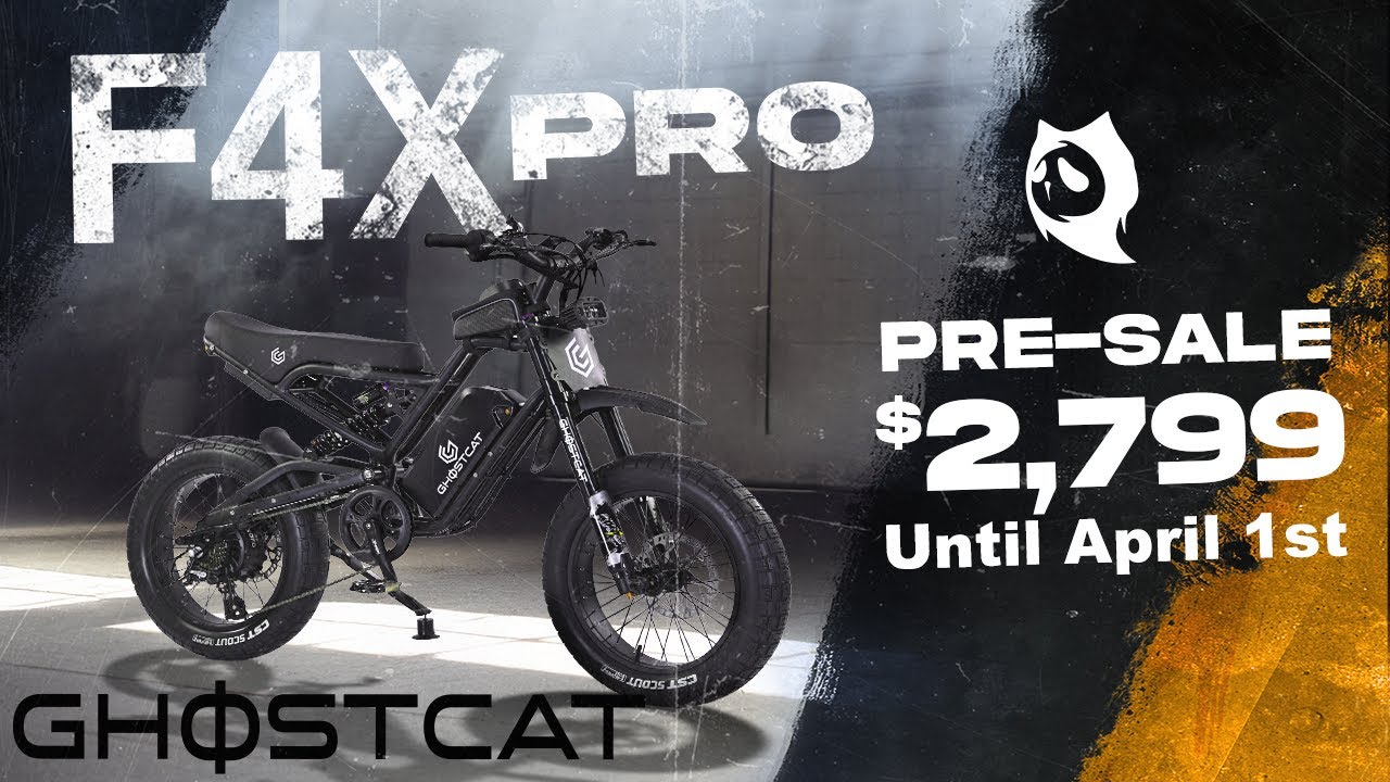 F4X ON PRE-SALE ENDS APRIL 1ST! #ghostcat #ebike #bikes - YouTube