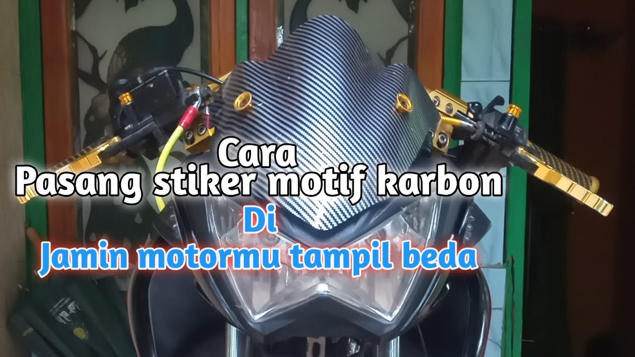 Cara pasang skotlet motor di bagian visor - YouTube