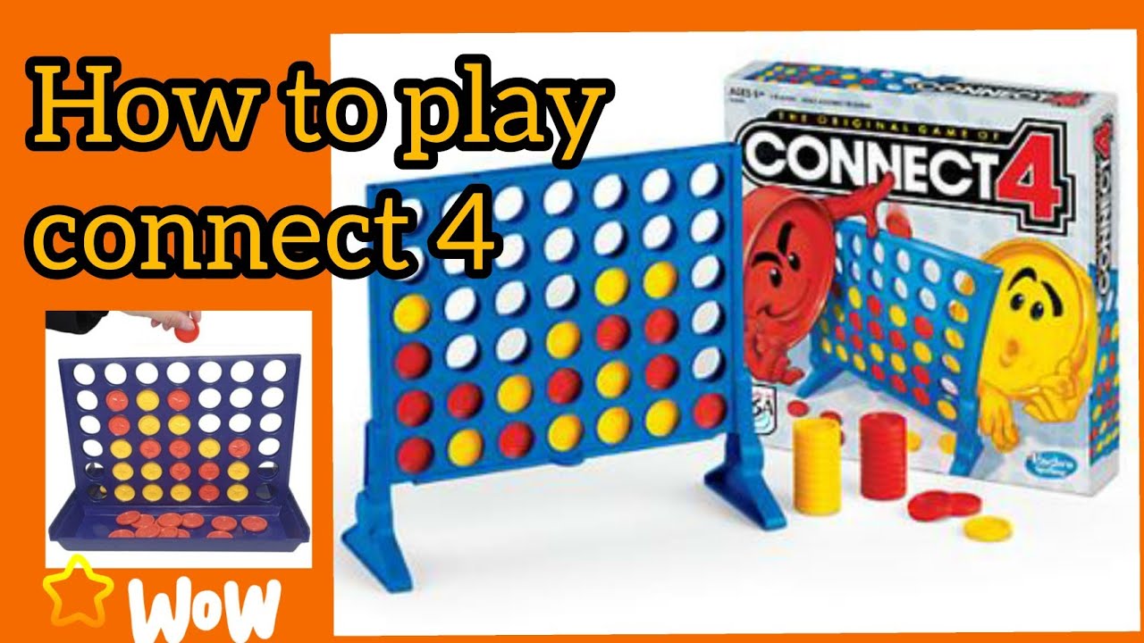 How to play "connect 4" games for kids and adults - actual game sample ...