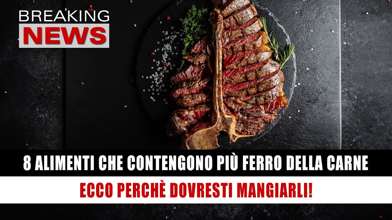 8 Alimenti Che Contengono Più Ferro Della Carne: Ecco Perchè Dovresti ...