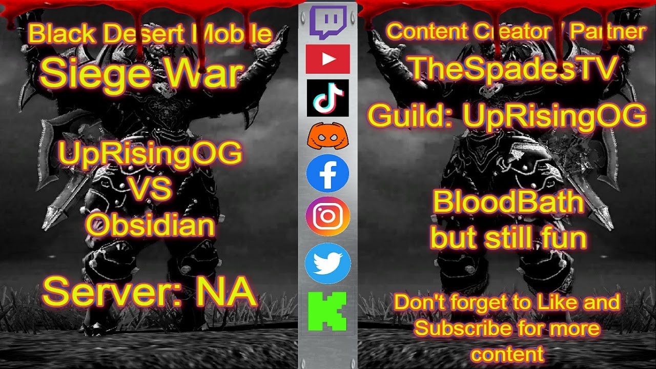 Siege war first time UprisingOG VS Obsidian NA sever - YouTube