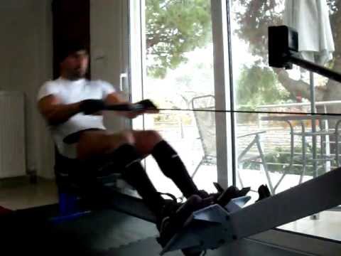 personal best at 500m rowing - YouTube