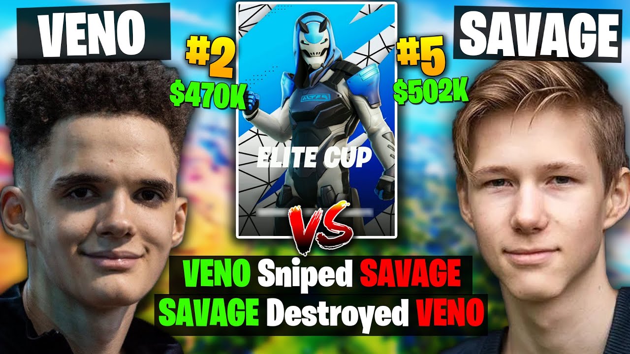 When Fortnite PROS Fight Eachother in ELITE CUP #10 | MrSavage vs Veno ...