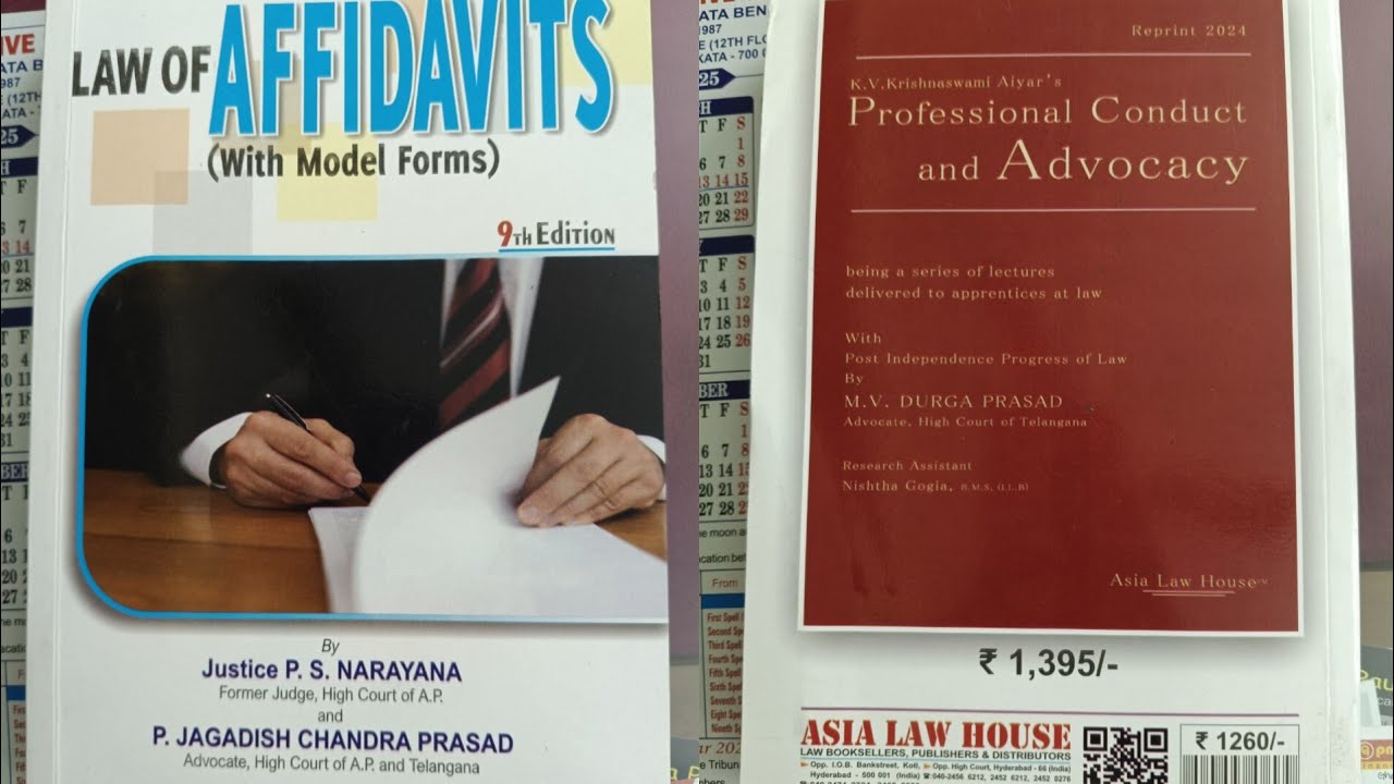Book of Law of Affidavit (with Model Forms) - YouTube