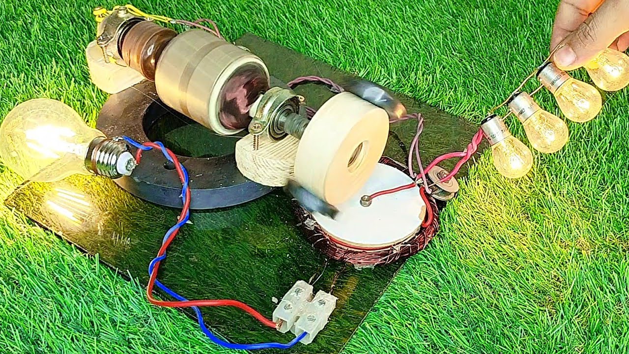 What is the secret to producing electricity to light four small lamps ...