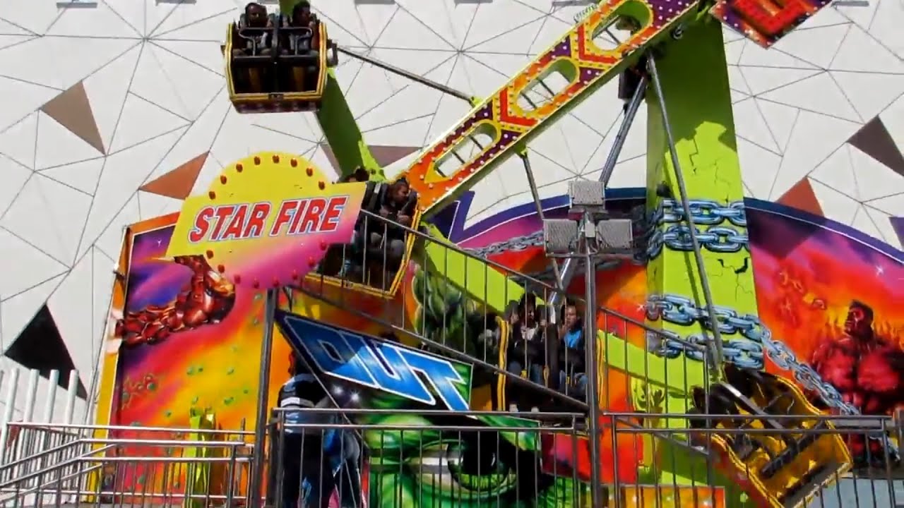 UNIQUE MEXICAN LOOPING RIDE "STAR FIRE" - YouTube